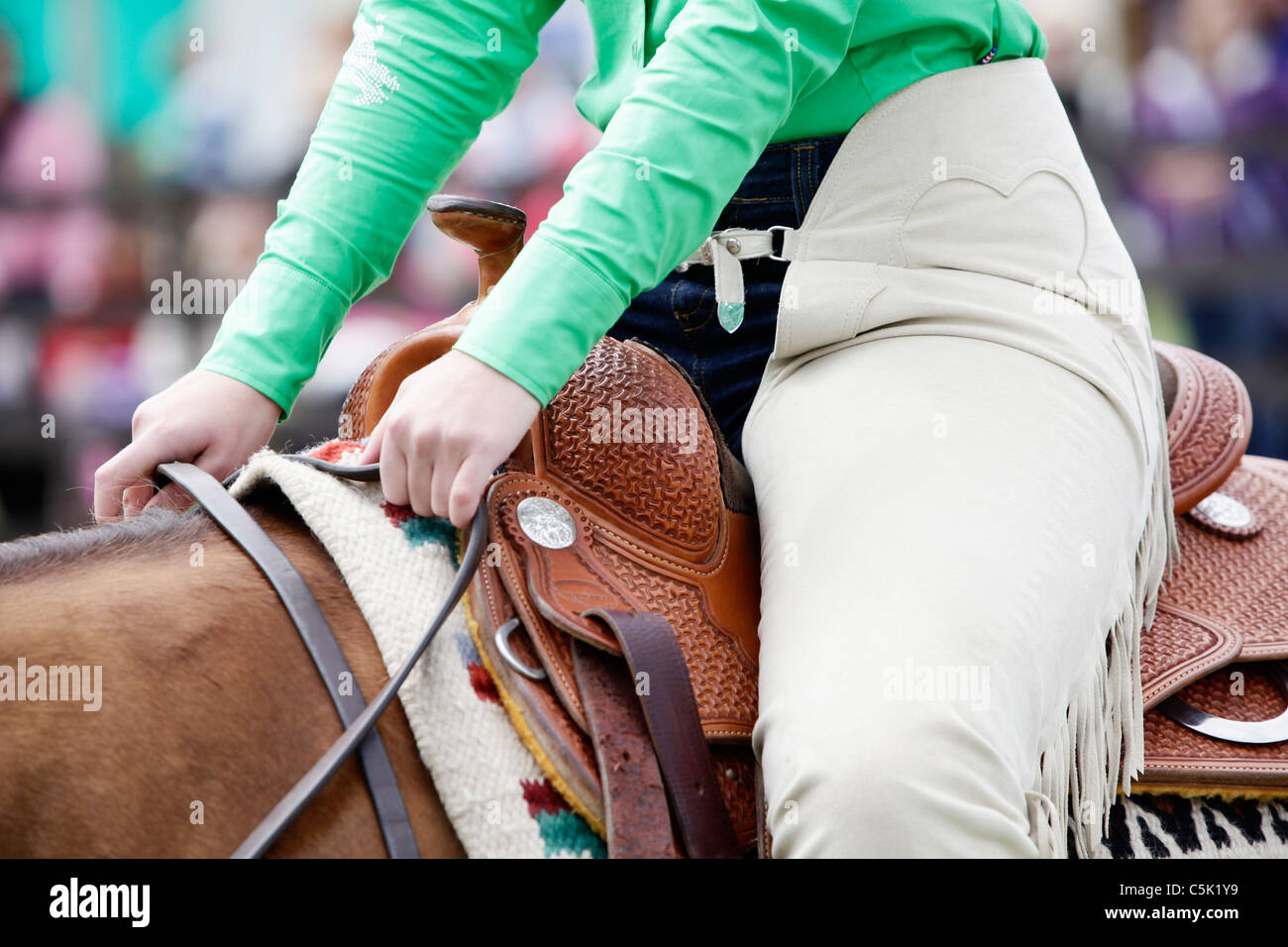 Western horse riding style hi-res stock photography and images - Alamy