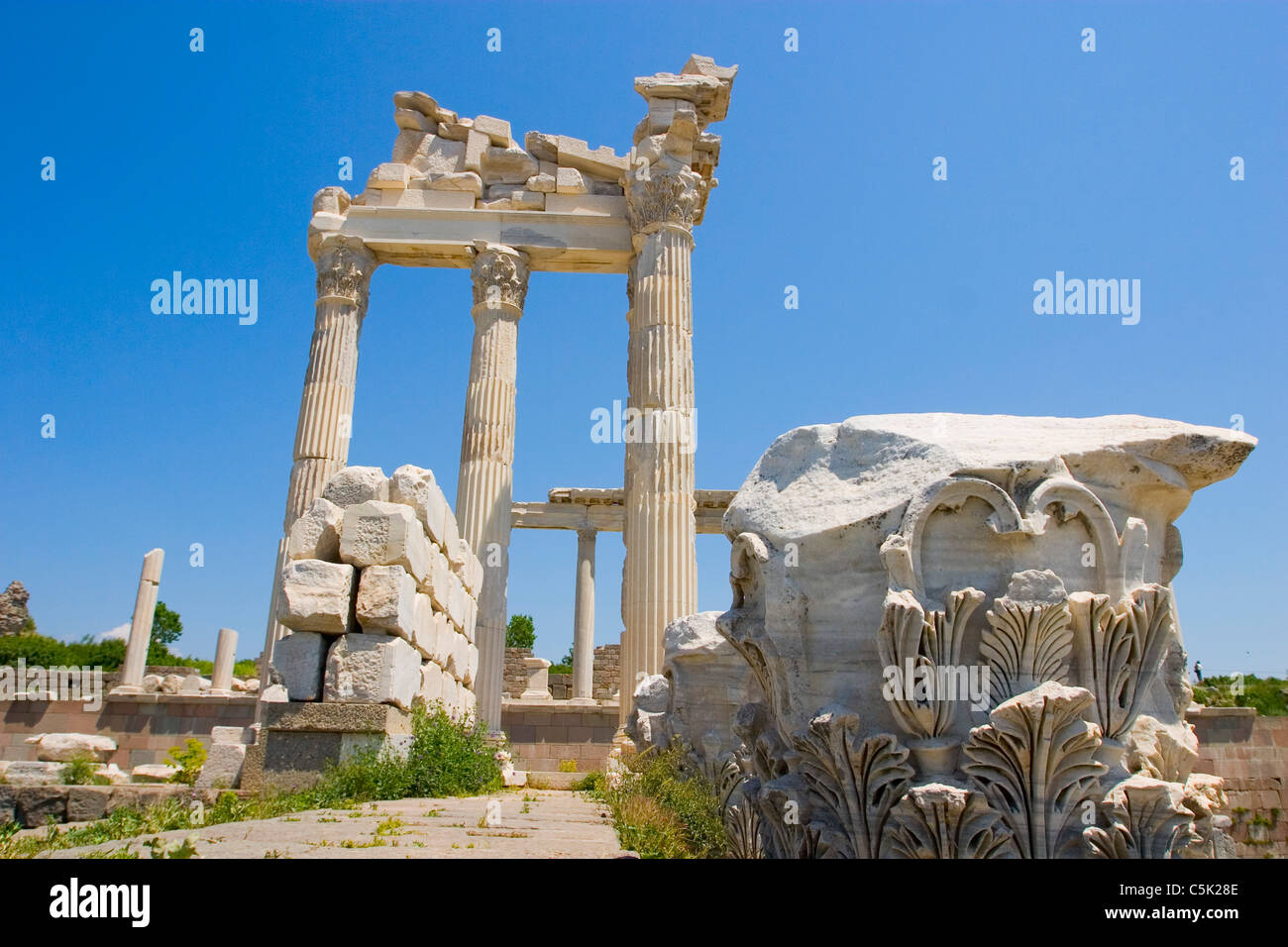 Acropolis of Pergamon (Pergamum / Bergama) Western Turkey Stock Photo ...