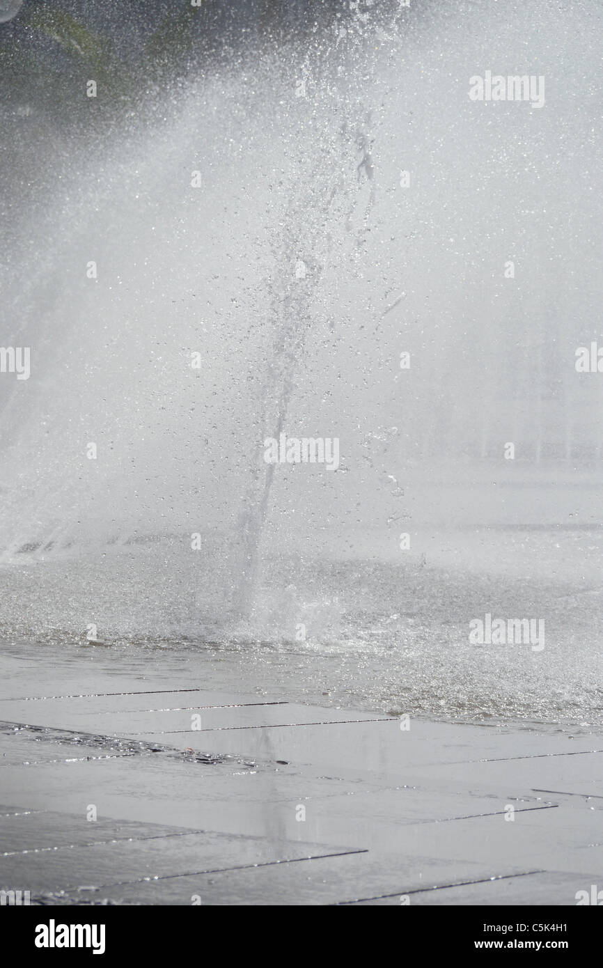Water splashing at a fountain Stock Photo - Alamy