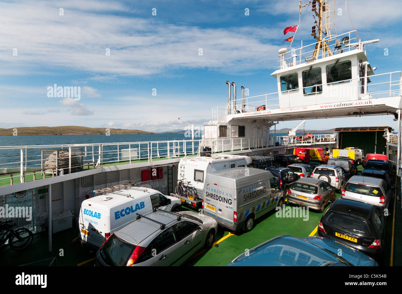 The Caledonial MacBrayne car ferry 'MV Loch Alainn' crossing the Sound ...