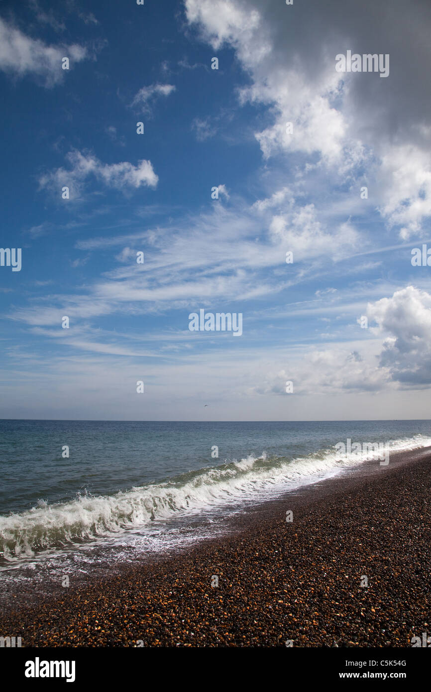 Wide open spaces, sun, sea and sand, on North Norfolk coast Stock Photo ...