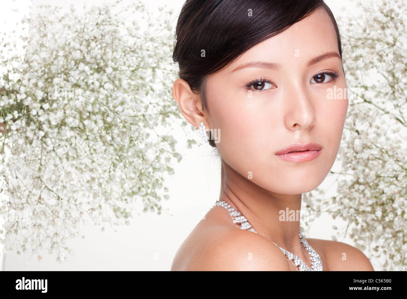 Portrait of a Beautiful Young Woman Stock Photo - Alamy