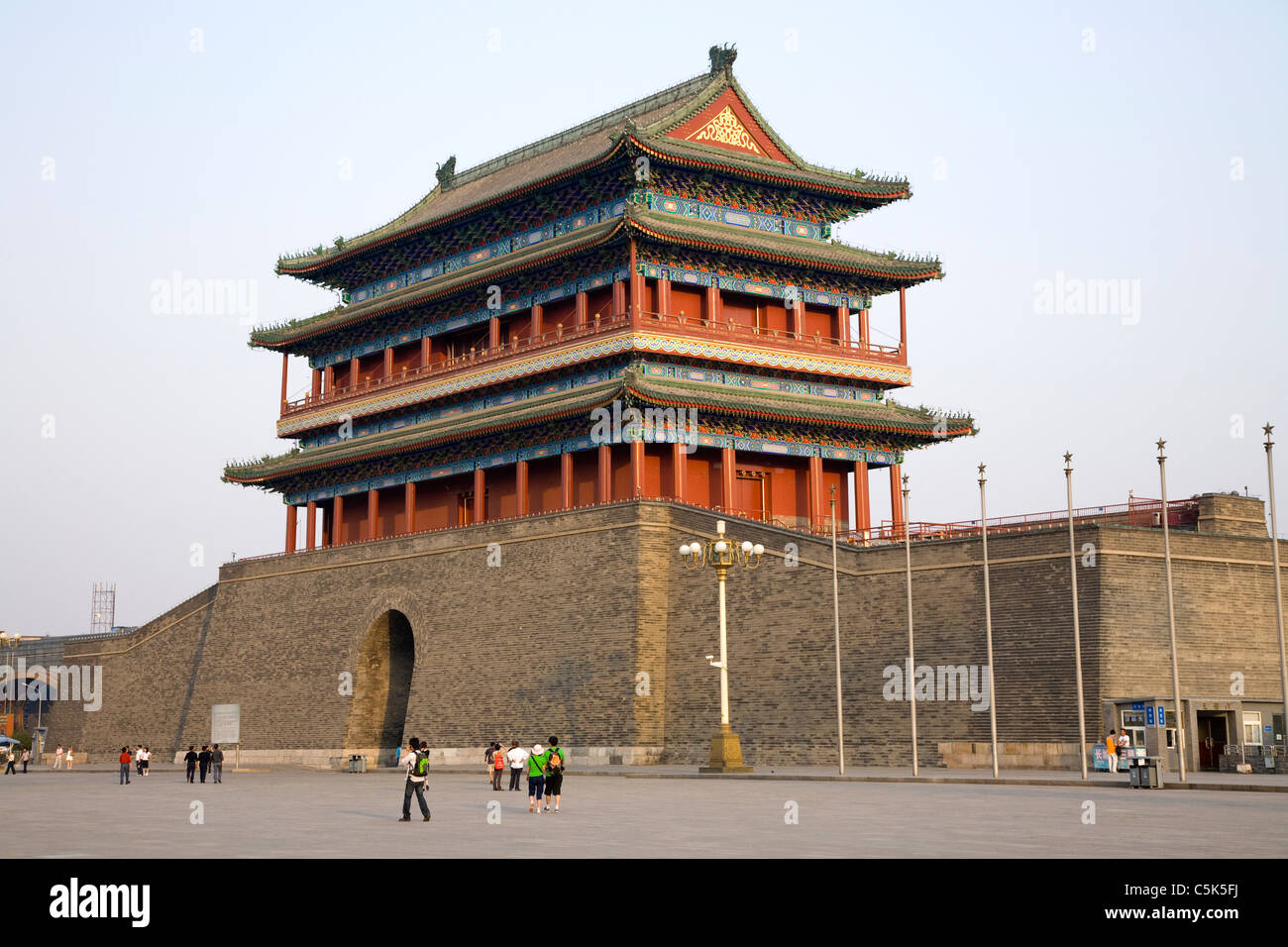 Qianmen gate south of the Forbidden City and Tiananmen Square ...