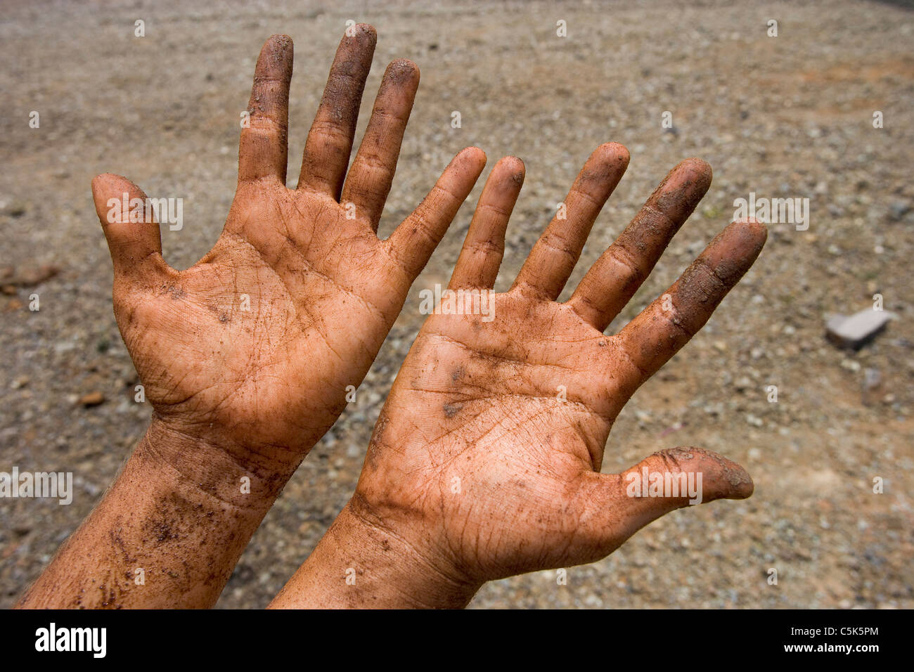 Unwashed hands hi-res stock photography and images - Alamy