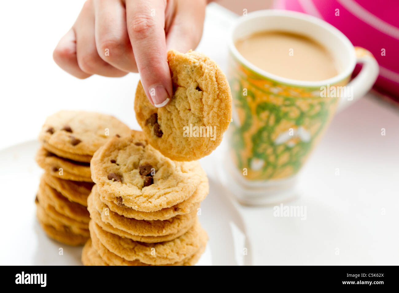 Plate of biscuits Stock Photo - Alamy