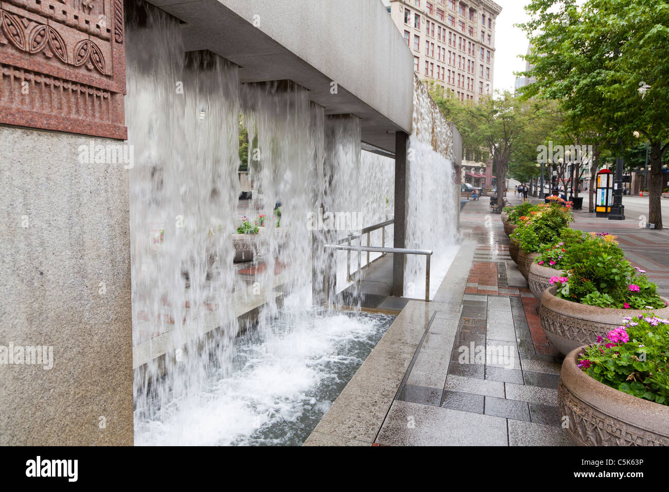 Westlake Park Waterfall, Seattle, WA, USA Stock Photo - Alamy