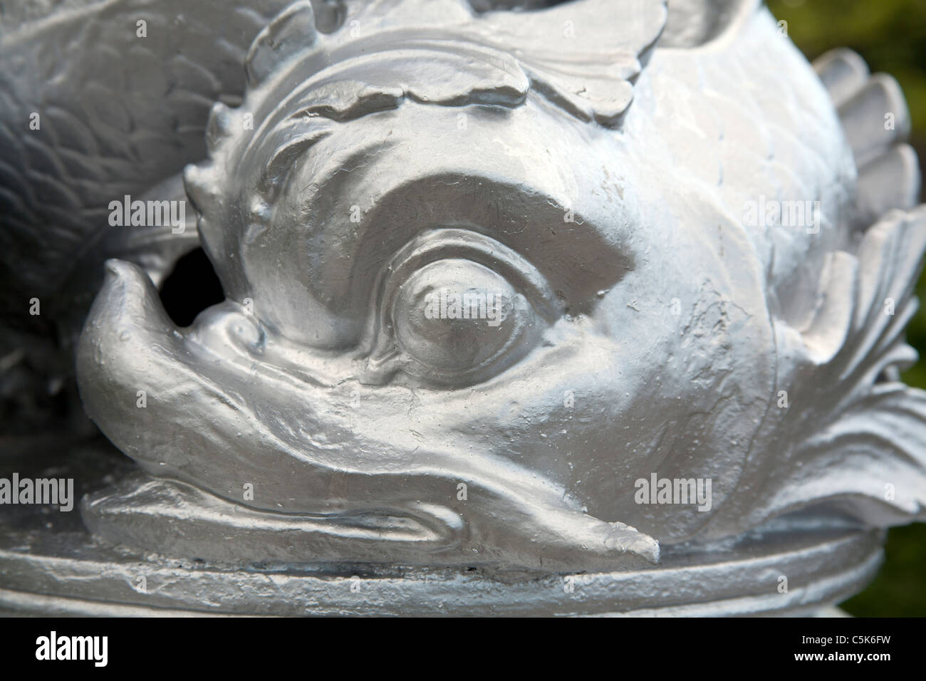 A dolphin lamp post the town bridge in Peebles, Scotland UK Stock Photo ...