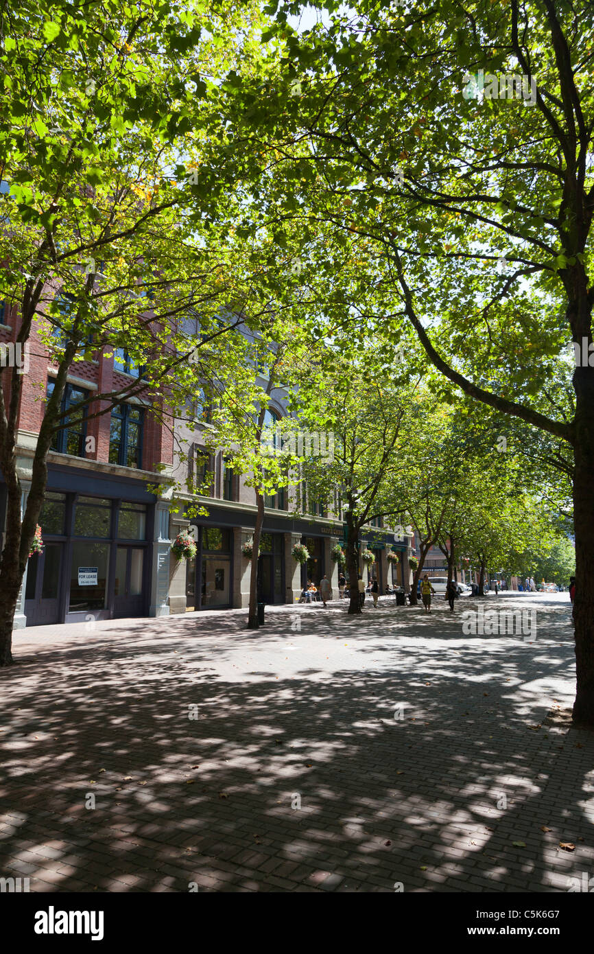 Pioneeer Square Seattle USA WA Washington city of Stock Photo - Alamy
