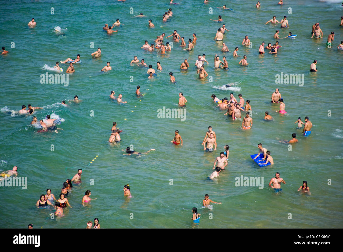 People Swimming At The Beach
