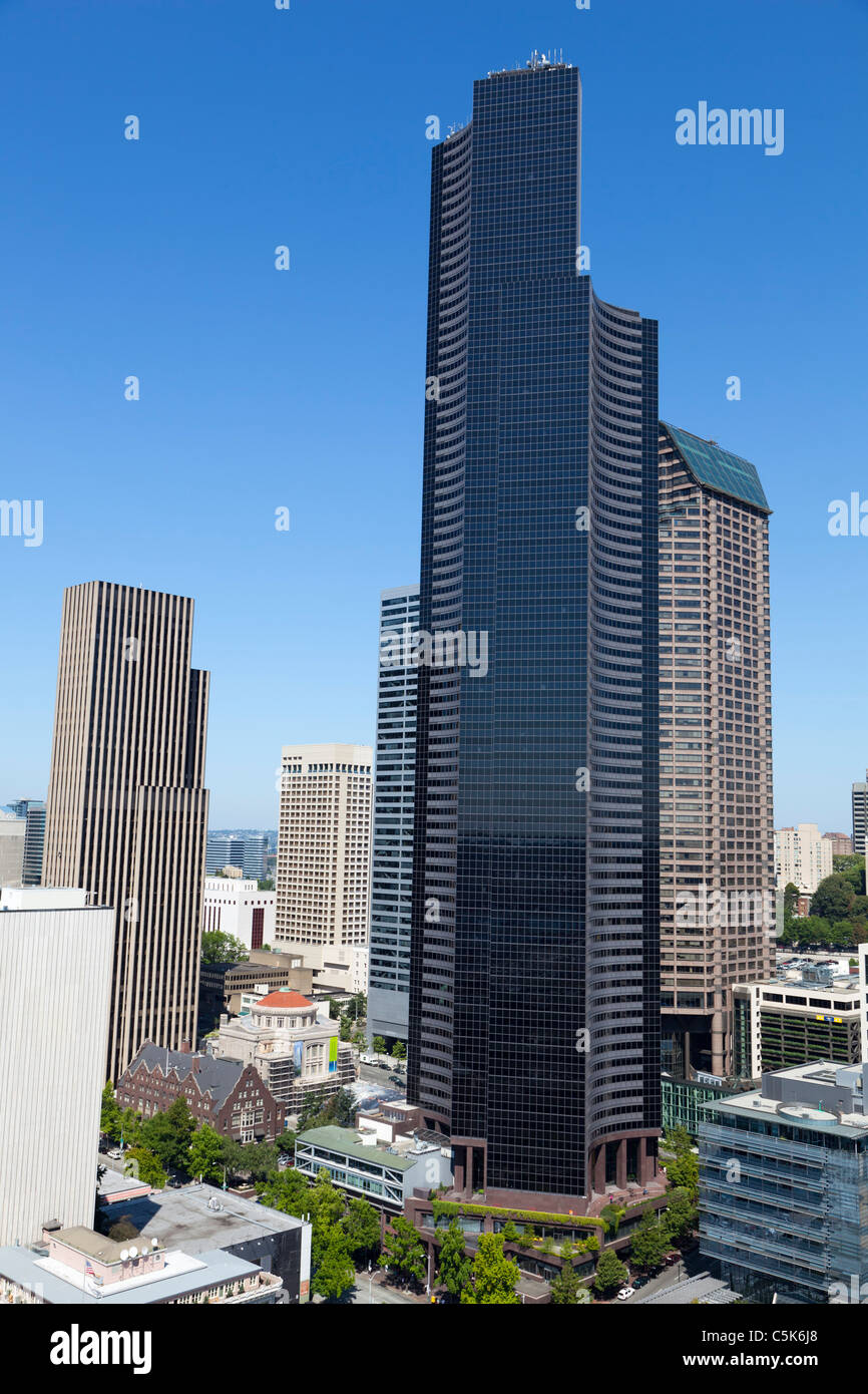 View of Seattle Skyline from Smith Tower Washington USA Stock Photo - Alamy