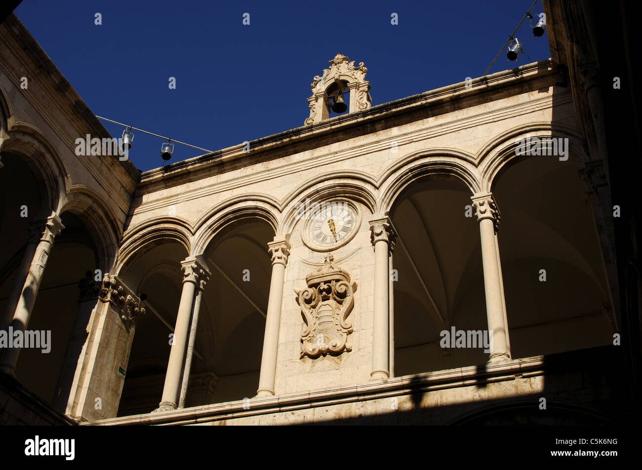 Croatia. Dubrovnik. Rector's Palace. 15th century. Atrium Stock Photo ...