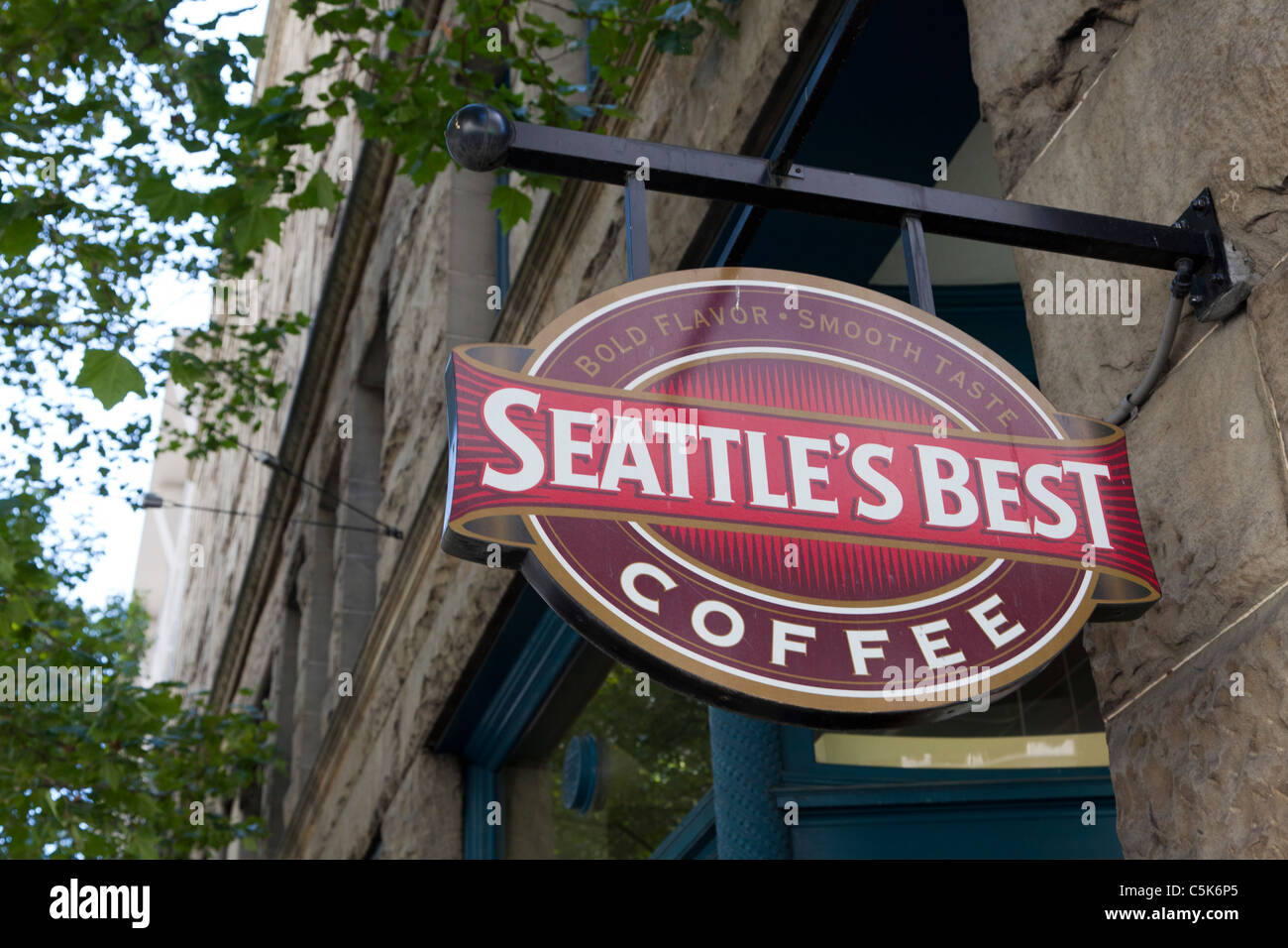 Sign for Seattle's Best Coffee Seattle USA Stock Photo - Alamy