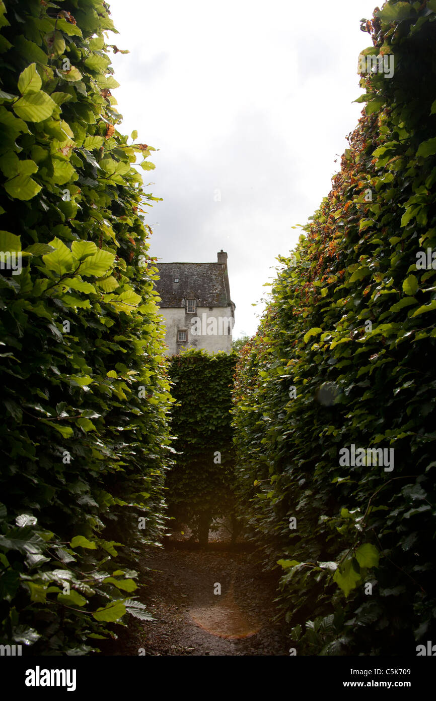 Traquair house maze hi-res stock photography and images - Alamy