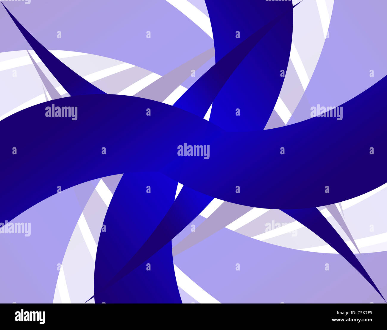 An abstract design template with blue swoosh lines Stock Photo - Alamy