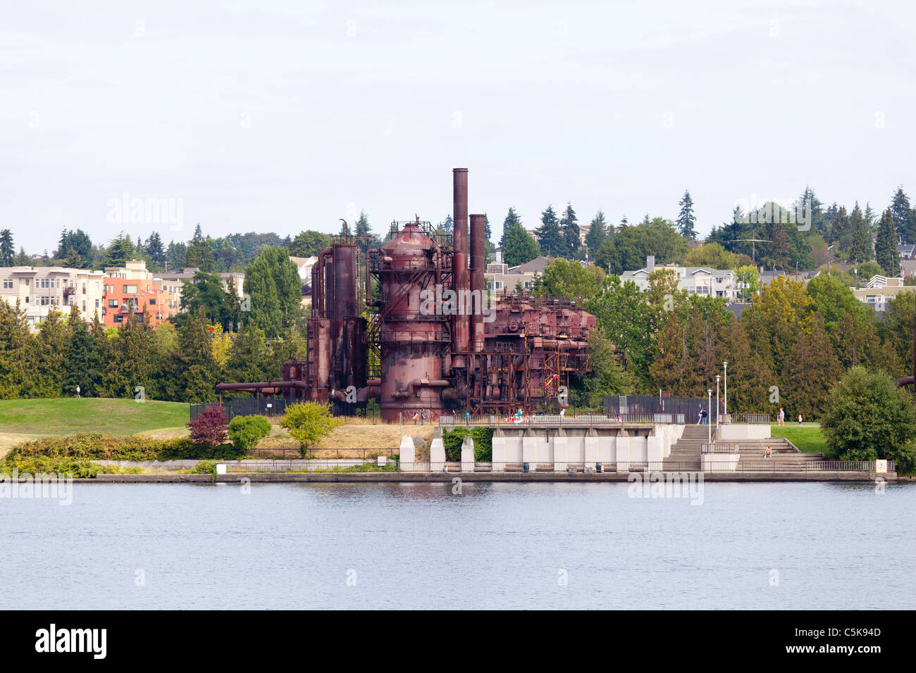 Gasworks Park and Lake Union Seattle Washington USA Stock Photo - Alamy