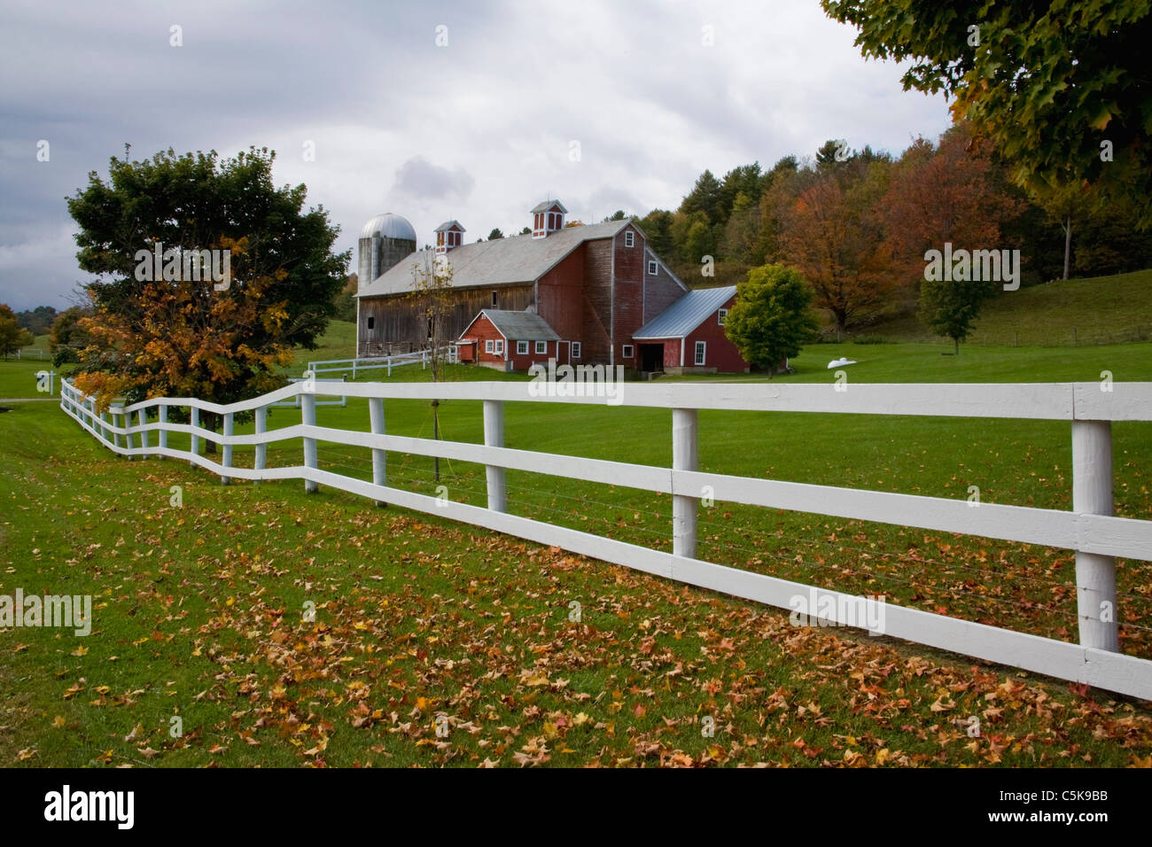 White Barn Fence