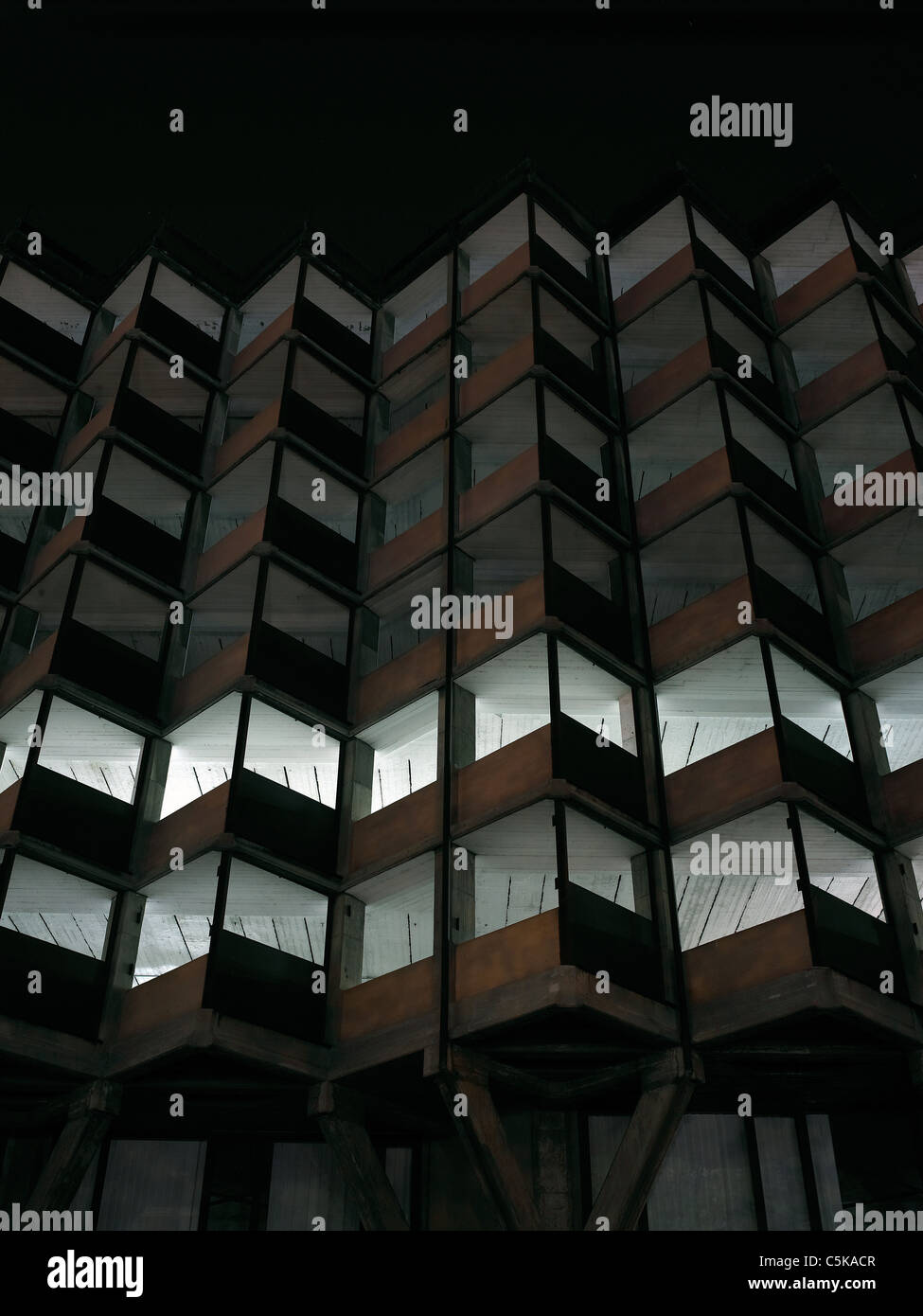 empty buildings at night time Stock Photo - Alamy