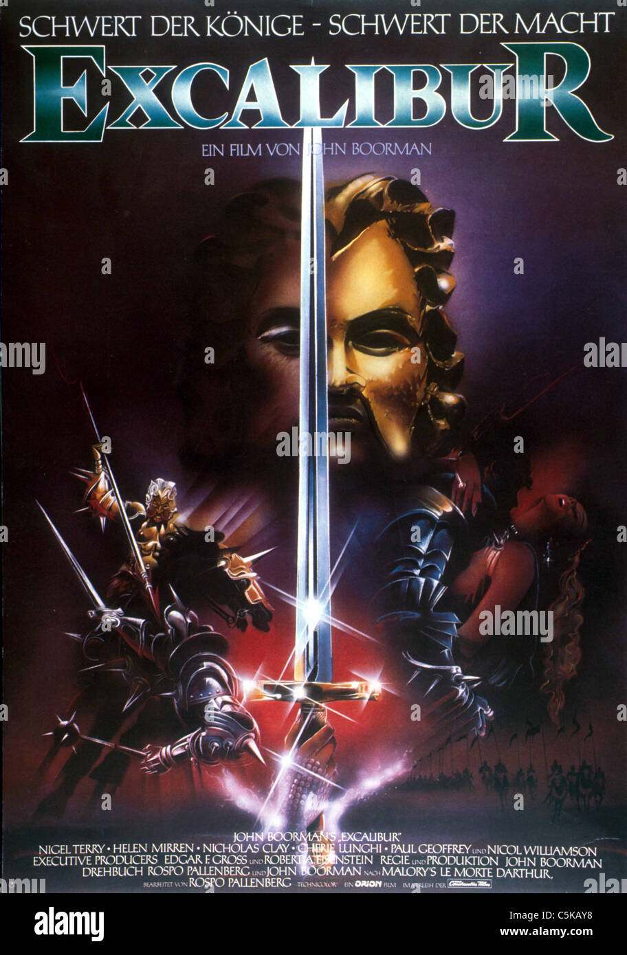 Excalibur Year: 1981 USA Affiche, Poster Director: John Boorman Stock ...