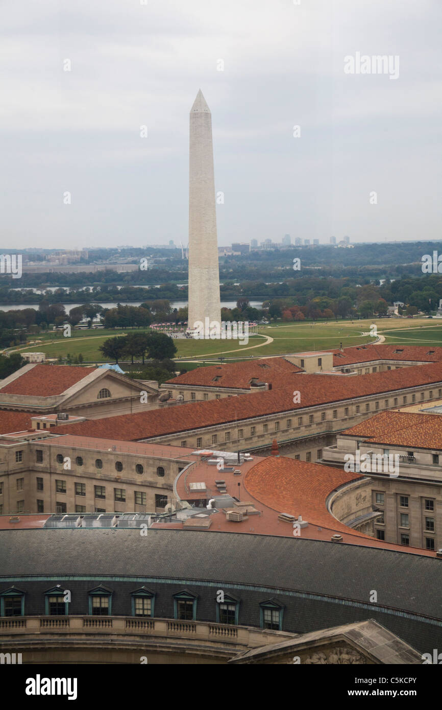 Washington monument aerial view hi-res stock photography and images - Alamy