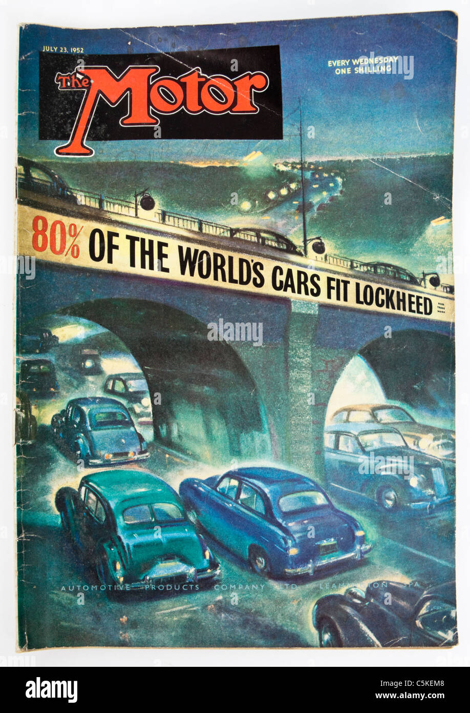 Vintage 1952 "The Motor" British car magazine featuring advert for ...