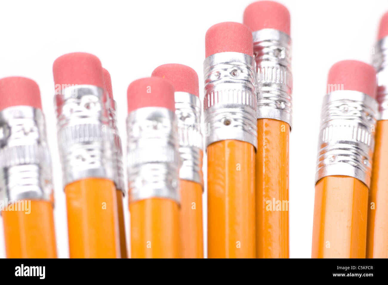 Yellow Pencils close up shot Stock Photo - Alamy
