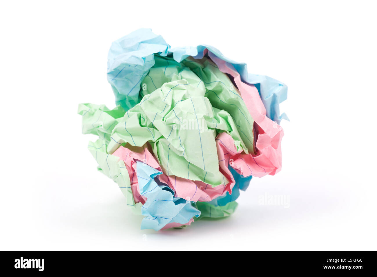 paper ball with white background Stock Photo - Alamy