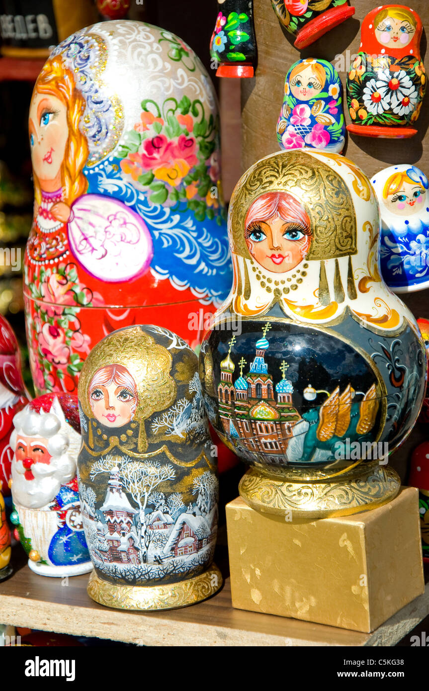 Matryoshka Dolls, St. Petersburg, Russia Stock Photo - Alamy