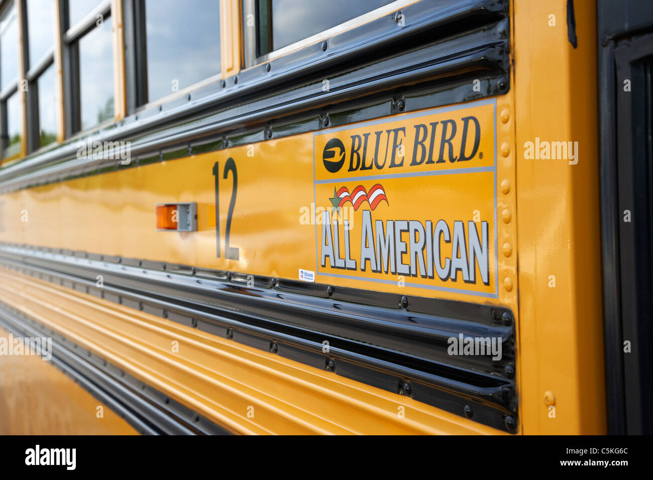yellow american bluebird school bus in nashville tennessee usa Stock ...