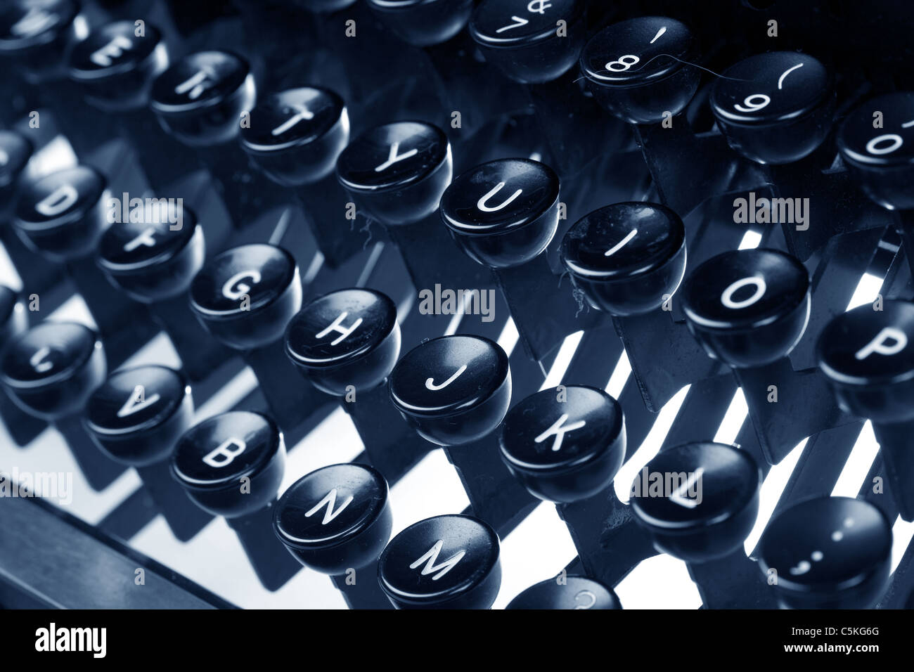 Typewriter keyboard close up shot Stock Photo - Alamy