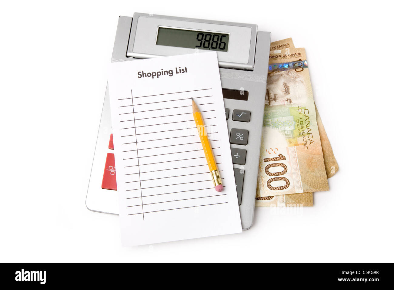 Shopping List and buying plan Stock Photo - Alamy