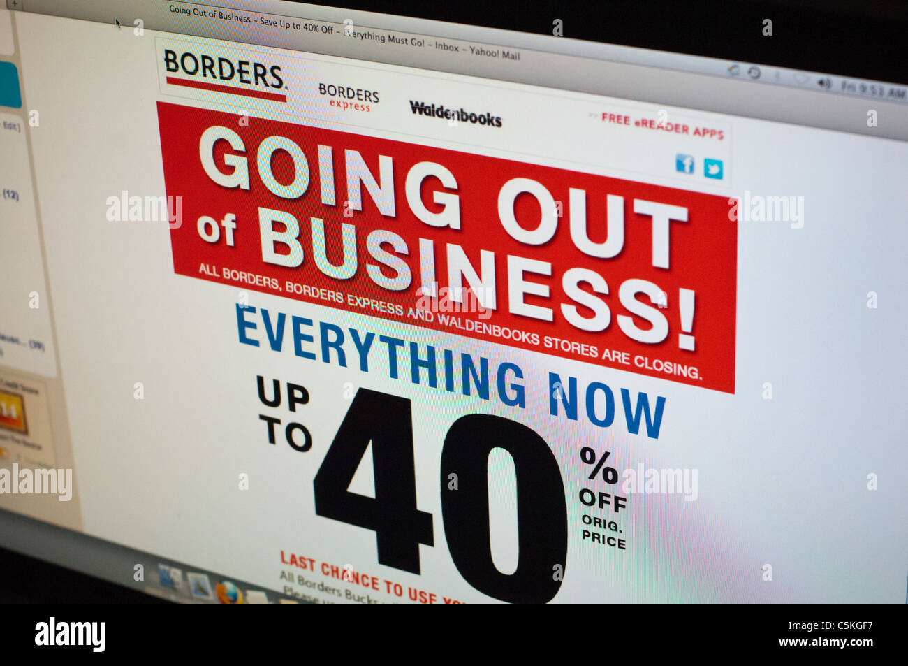 Borders Books Out Of Business