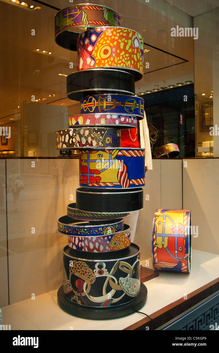 Window display of the Hermes store on Broad Street opposite the New ...