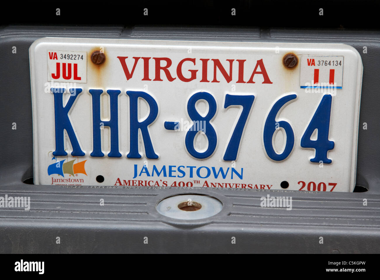 Virginia State License Plate High Resolution Stock Photography and ...