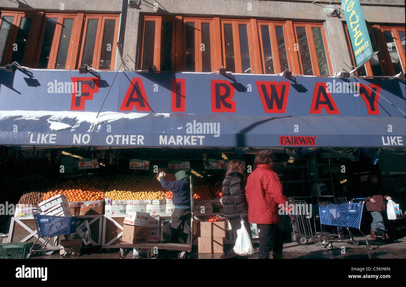The outside of the Fairway Supermarket, an Upper West Side icon on the ...