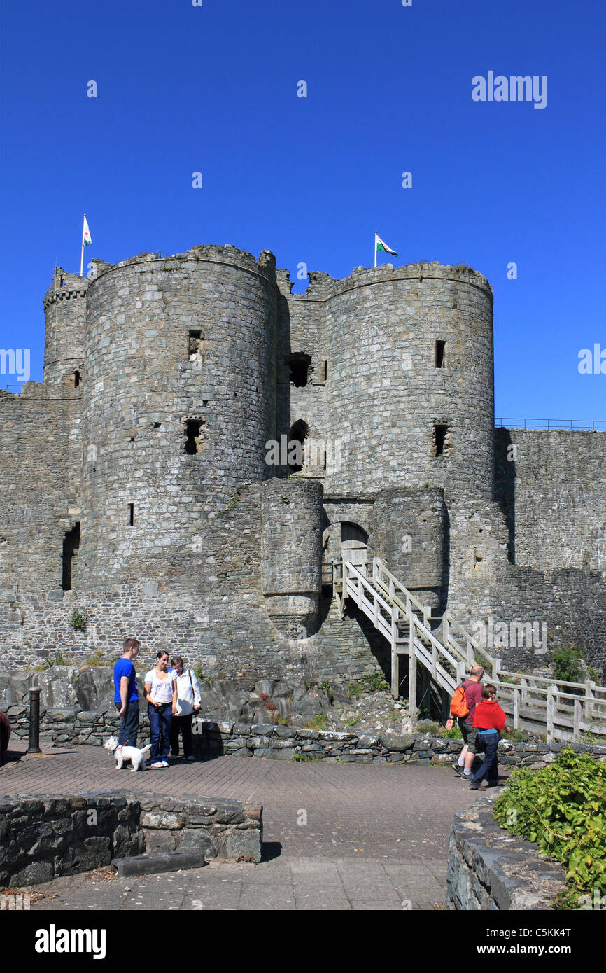 Harlech Castle, Snowdonia, Gwynedd, Wales UK Stock Photo - Alamy