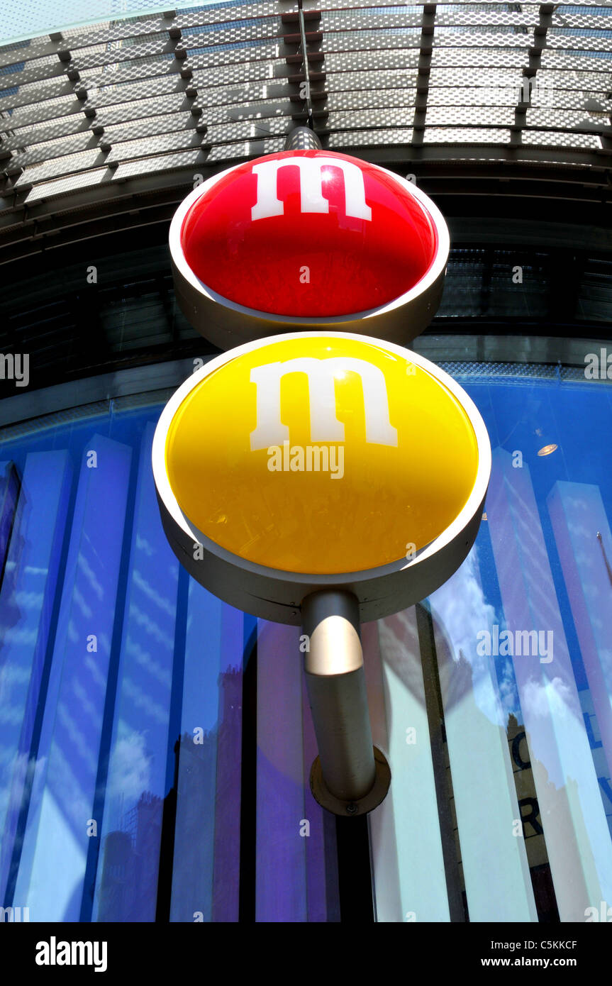 M&ms world London sweets chocolate brand store Stock Photo - Alamy