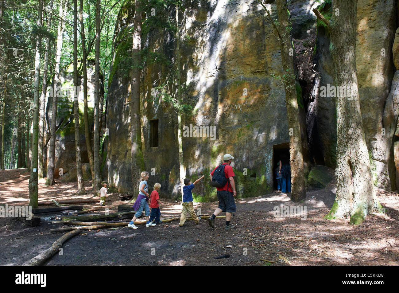 Peklo (hell) National Nature Monument Czech Republick Ceska Lipa Stock ...
