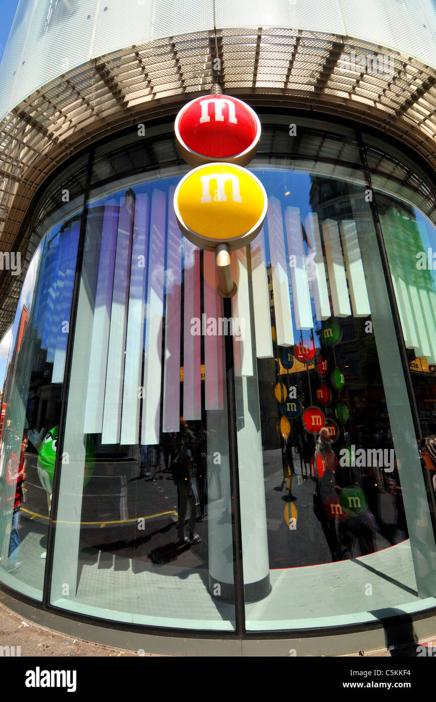 M&ms world London sweets chocolate brand store M&m's world London Stock ...