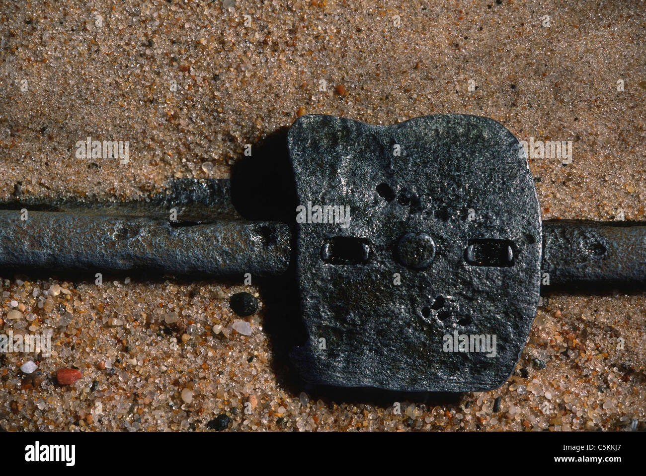 Metal washed ashore, Montauk, NY Stock Photo - Alamy