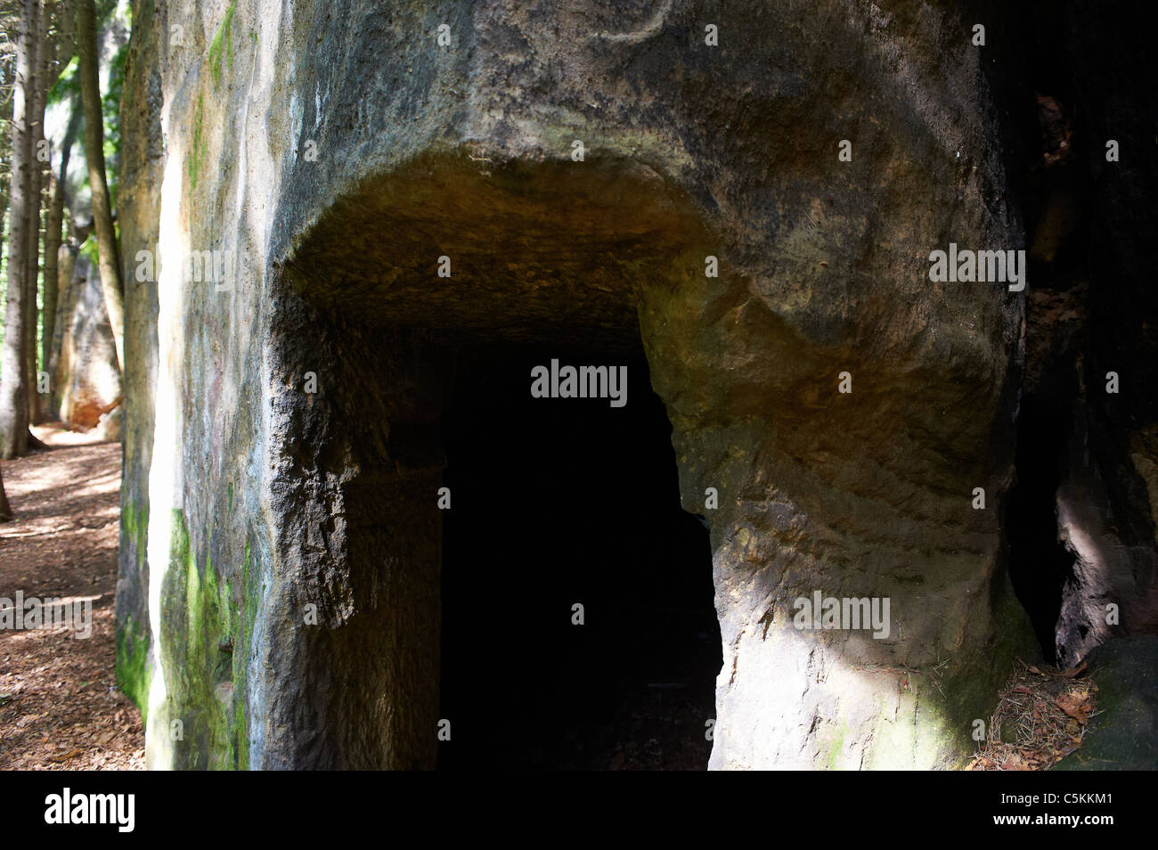 Peklo (hell) National Nature Monument Czech Republick Ceska Lipa Stock ...