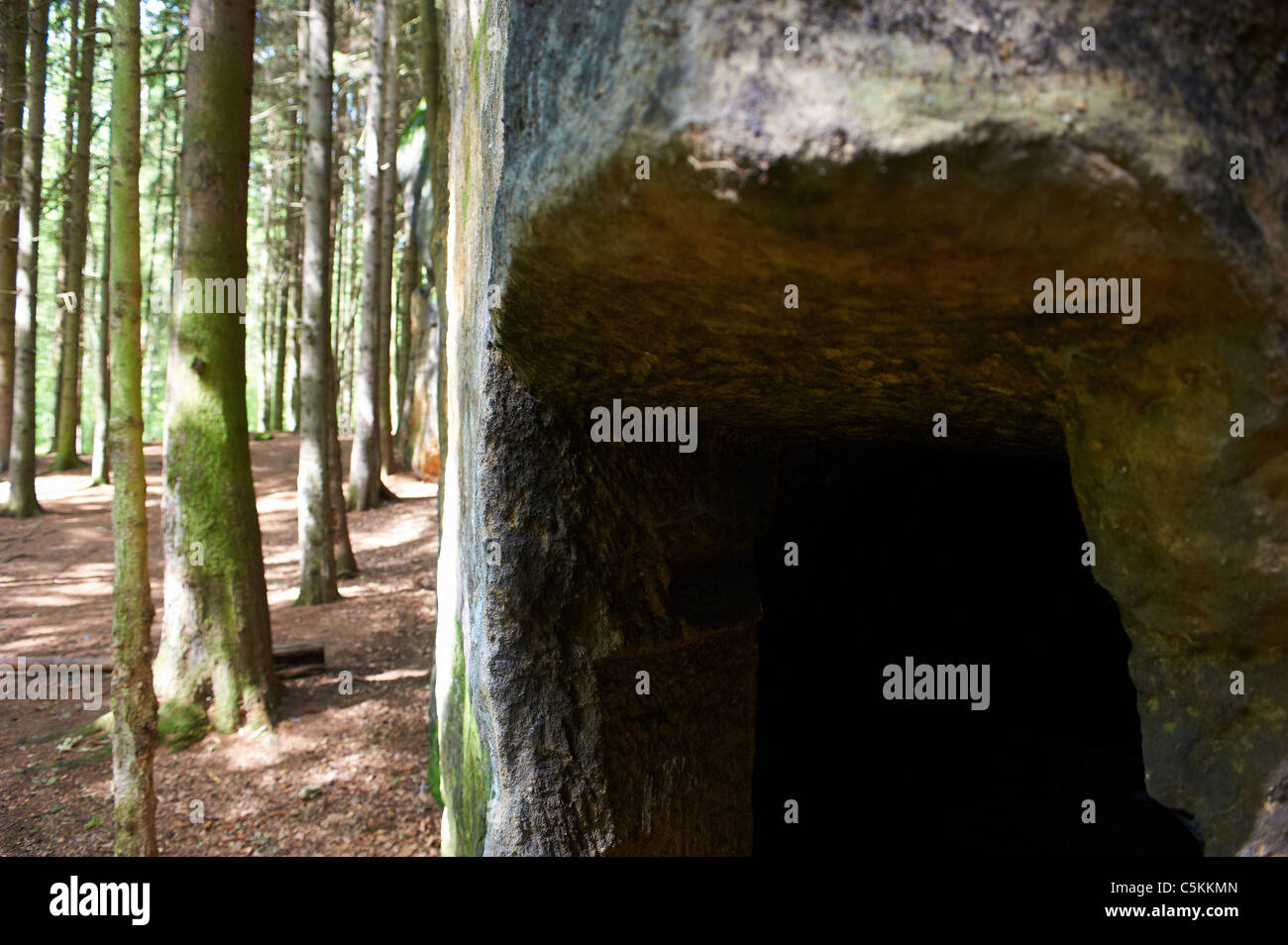 Peklo (hell) National Nature Monument Czech Republick Ceska Lipa Stock ...