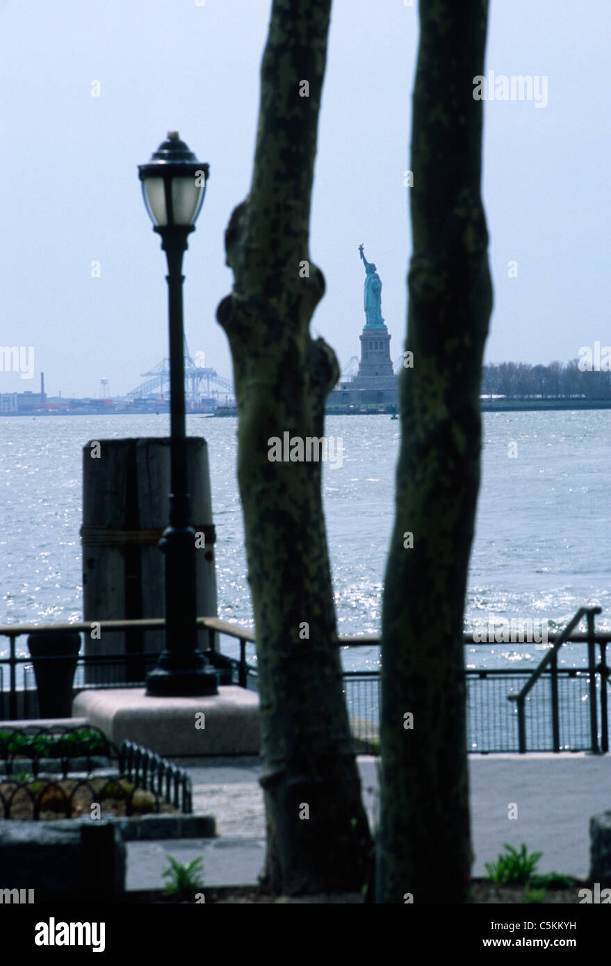 Statue of Liberty from Battery Park, Manhattan Stock Photo - Alamy