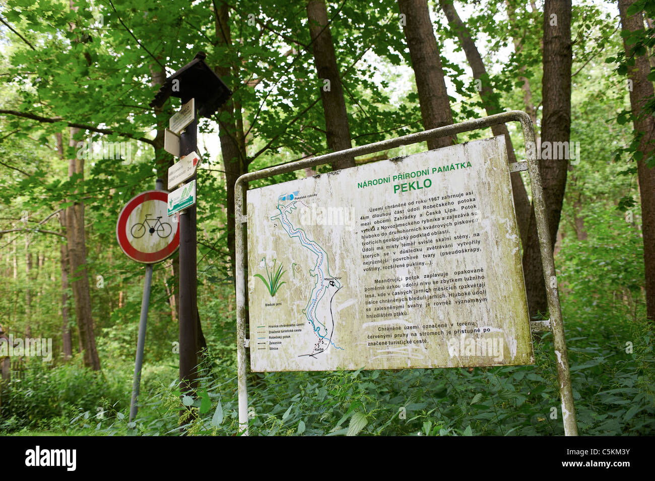 Peklo (hell) National Nature Monument Czech Republick Ceska Lipa Stock ...