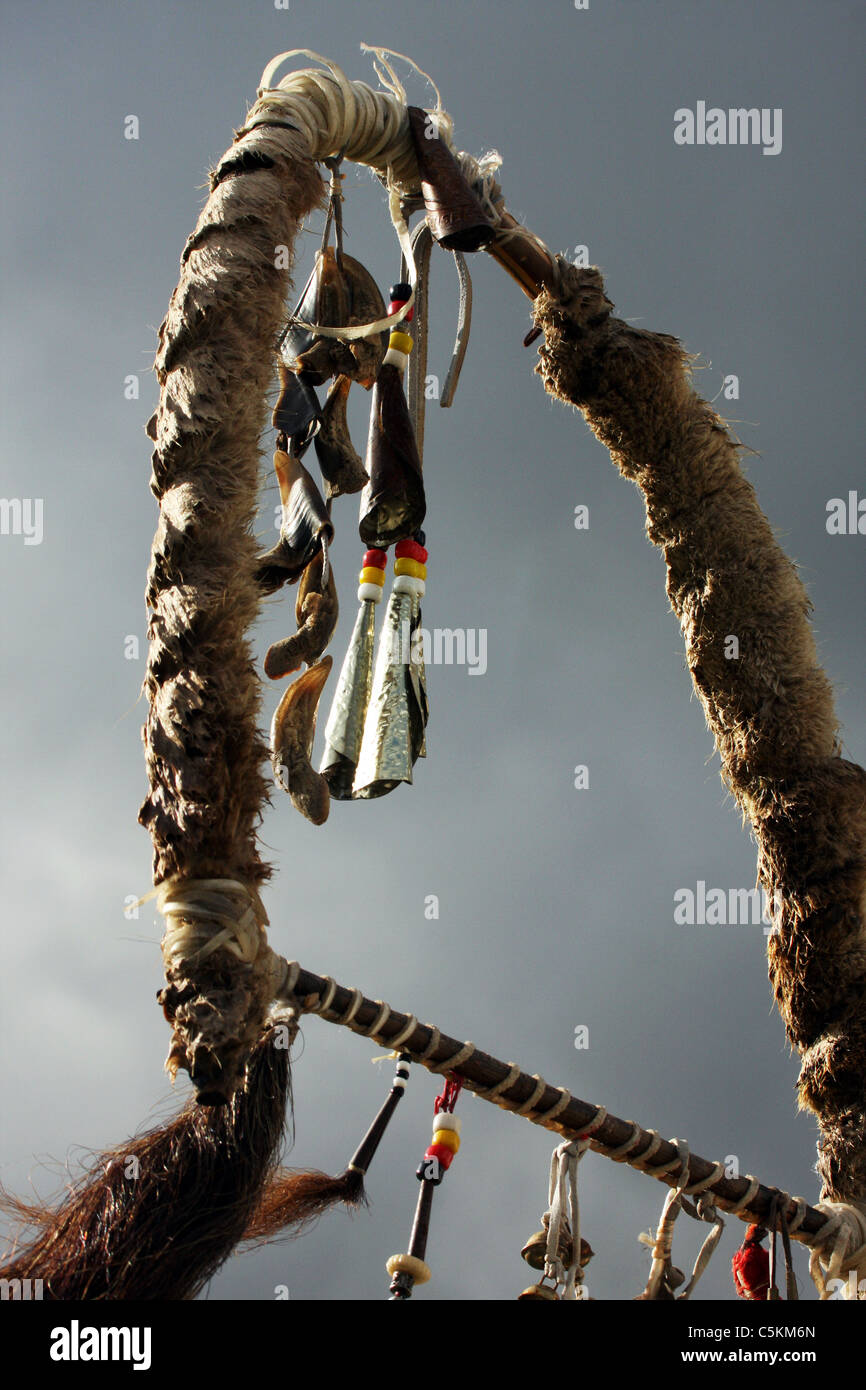 A Native American Indian staff Stock Photo - Alamy