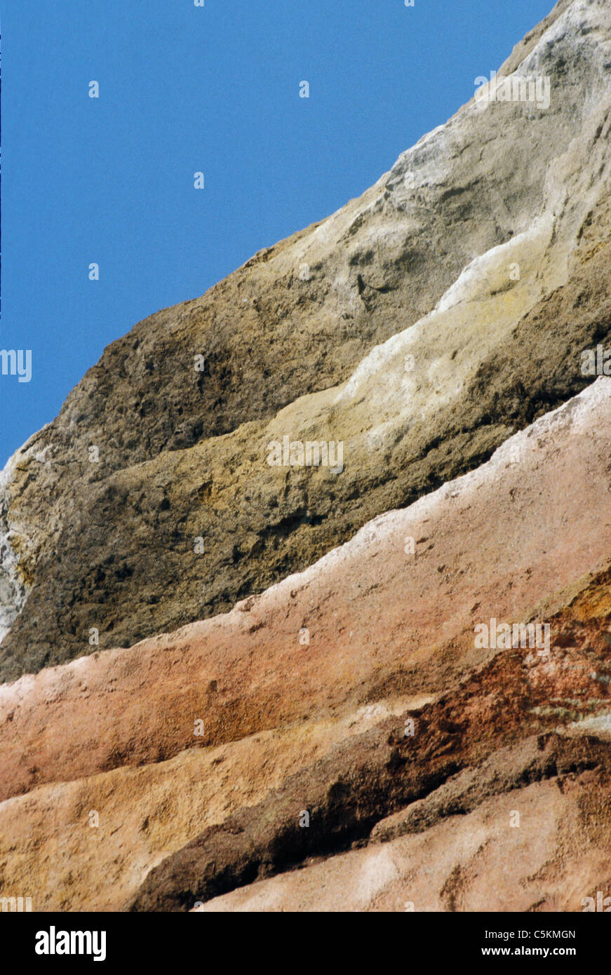 Parallel clay ridges of terminal moriane, Marthaâ€™s vineyard Stock ...