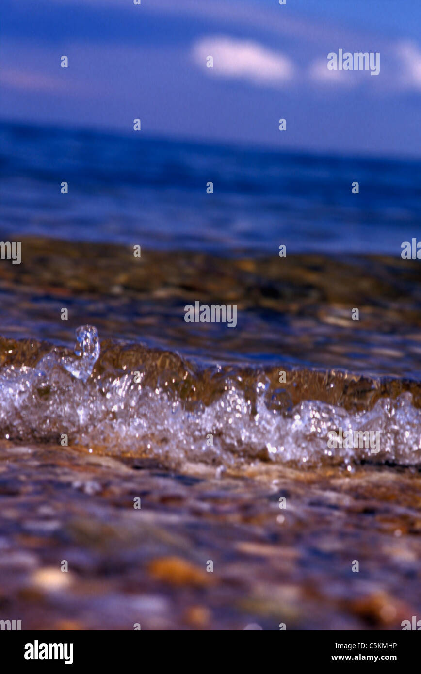 waves on beach, summer, LI Stock Photo - Alamy