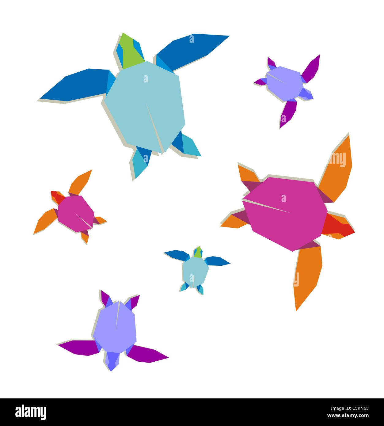 Origami scene Cut Out Stock Images & Pictures - Alamy