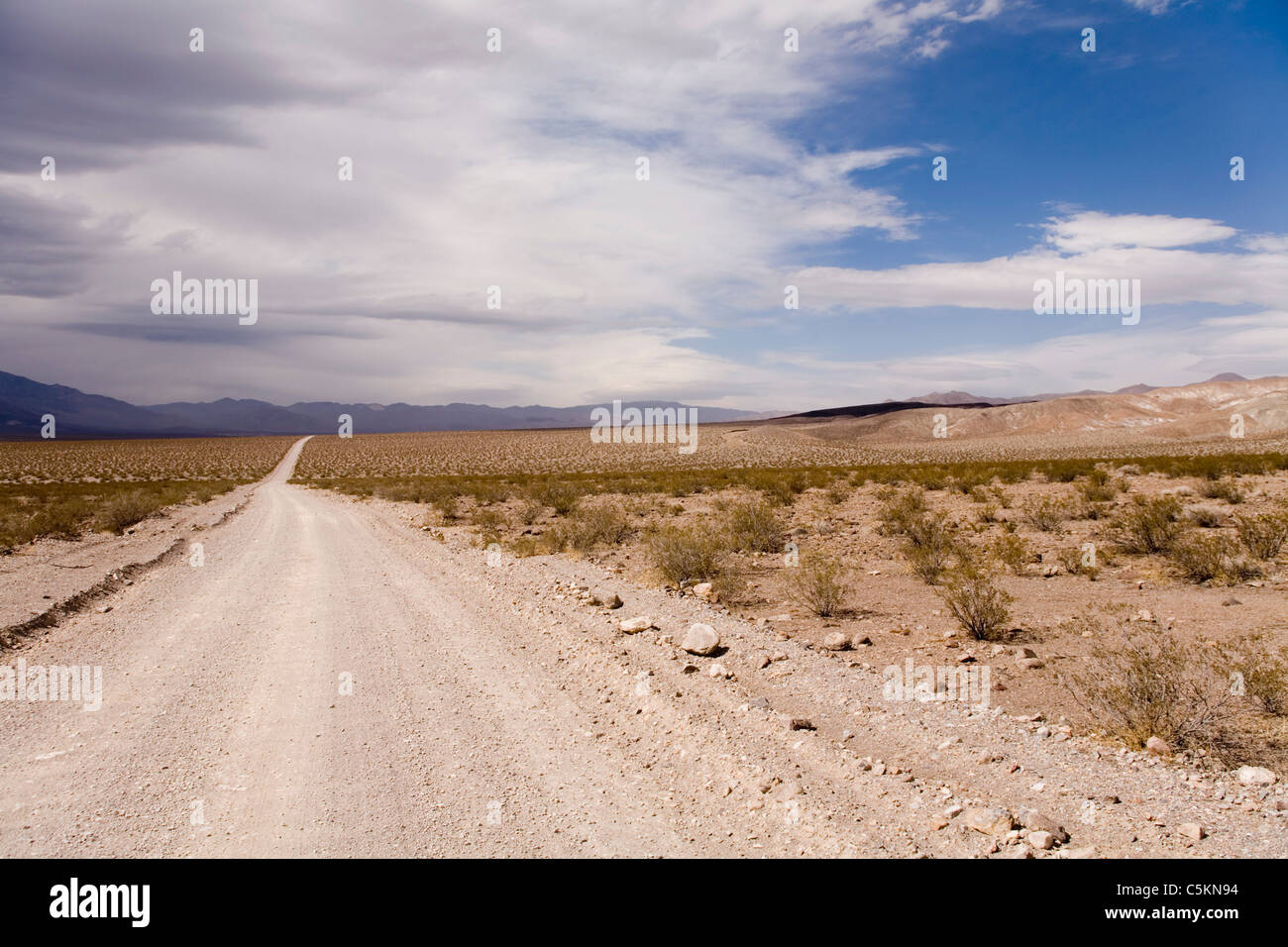 Strait road across desert hi-res stock photography and images - Alamy