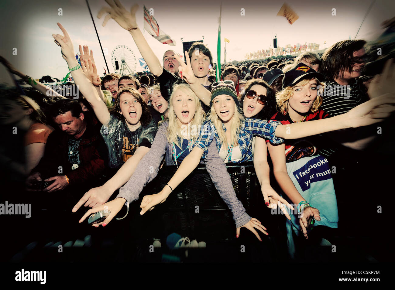Music fans at Music festival Stock Photo - Alamy