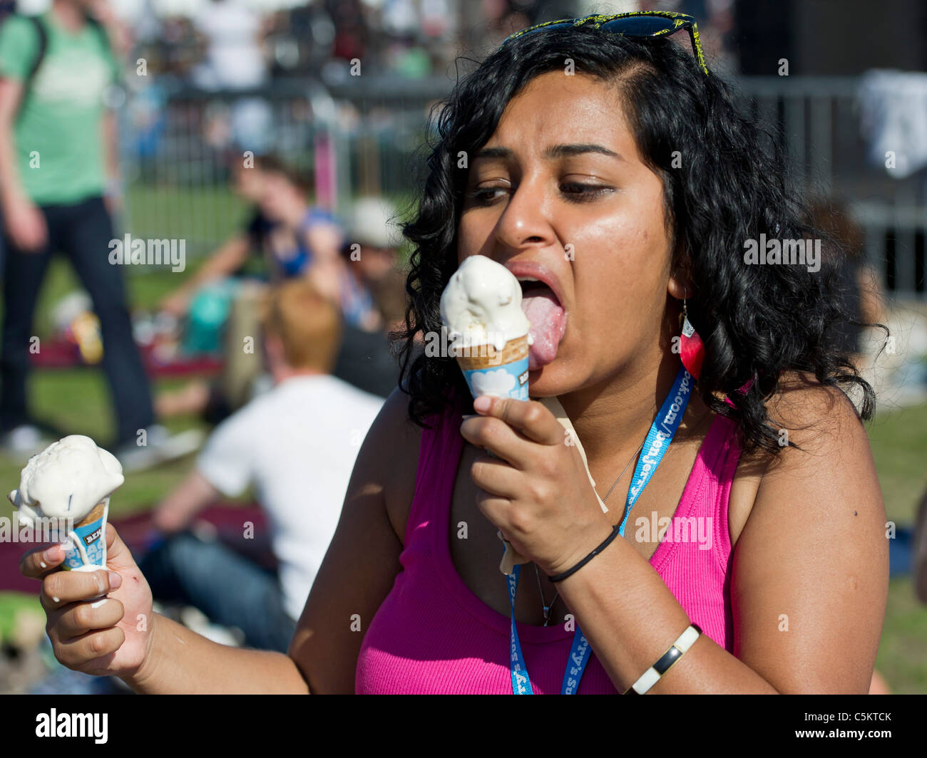 Ice cream ben jerrys cone hi-res stock photography and images - Alamy